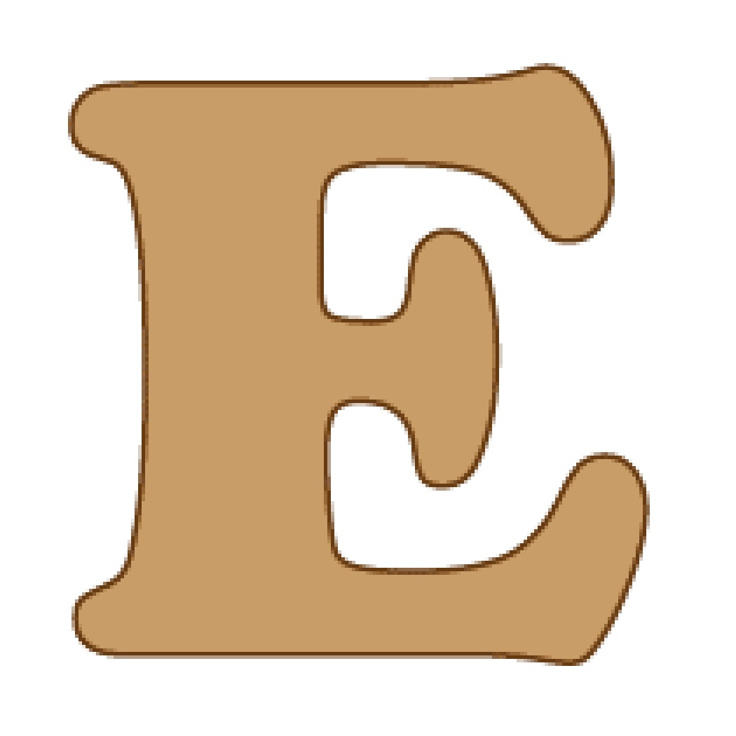 El Nuevo Fénix : Letra e cooper mini 4 x 6 cms.